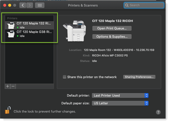 View Installed Printers (Mac) | IT@Cornell