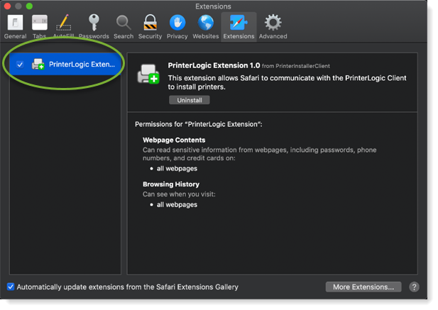 Install PrinterLogic Browser Extension (Mac) | IT@Cornell