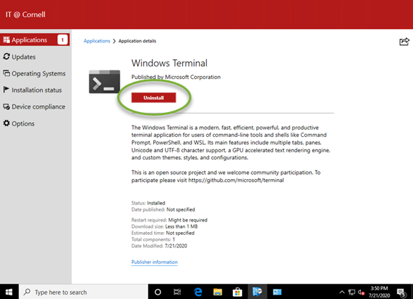 Use Software Center on Managed Windows Devices | IT@Cornell