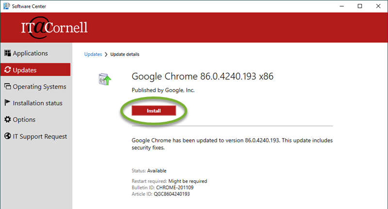 Use Software Center on Managed Windows Devices | IT@Cornell