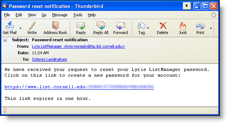 Reset Your E-list Password (Lyris) | IT@Cornell