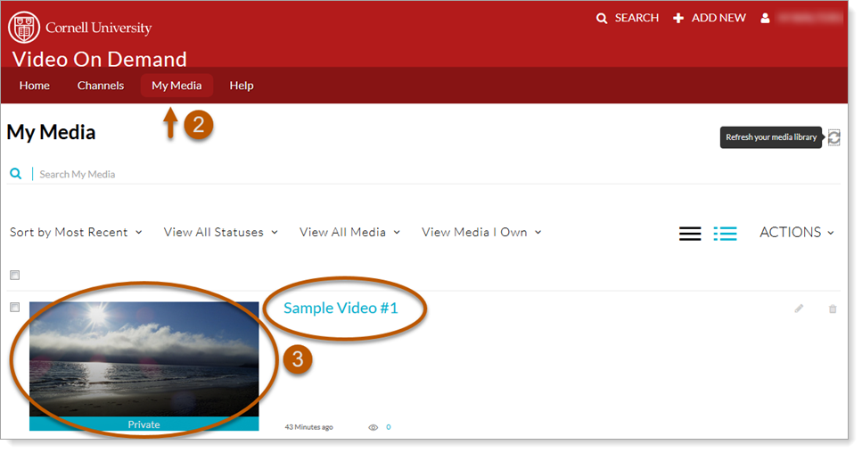 Add Automatic Captions in Video on Demand | IT@Cornell
