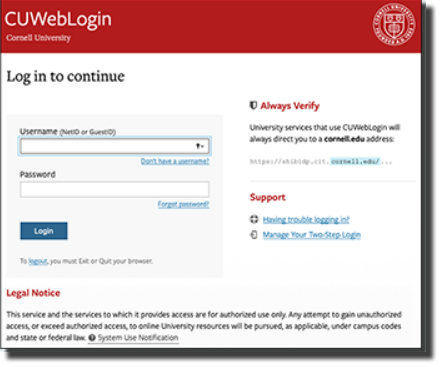 CUWebLogin | IT@Cornell